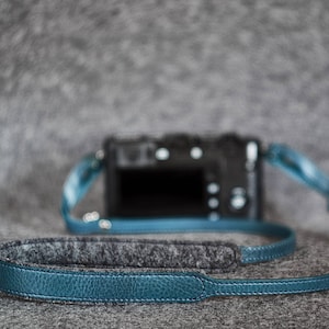 Leather Felt Camera DSLR Mirrorless Canon Nikon Fujifilm Sony Strap ...