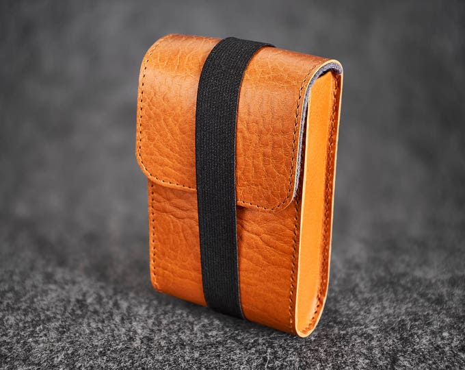 Leather Felt Camera Case Box Bag Purse Hand Made Contax T2 Ricoh Nikon ...