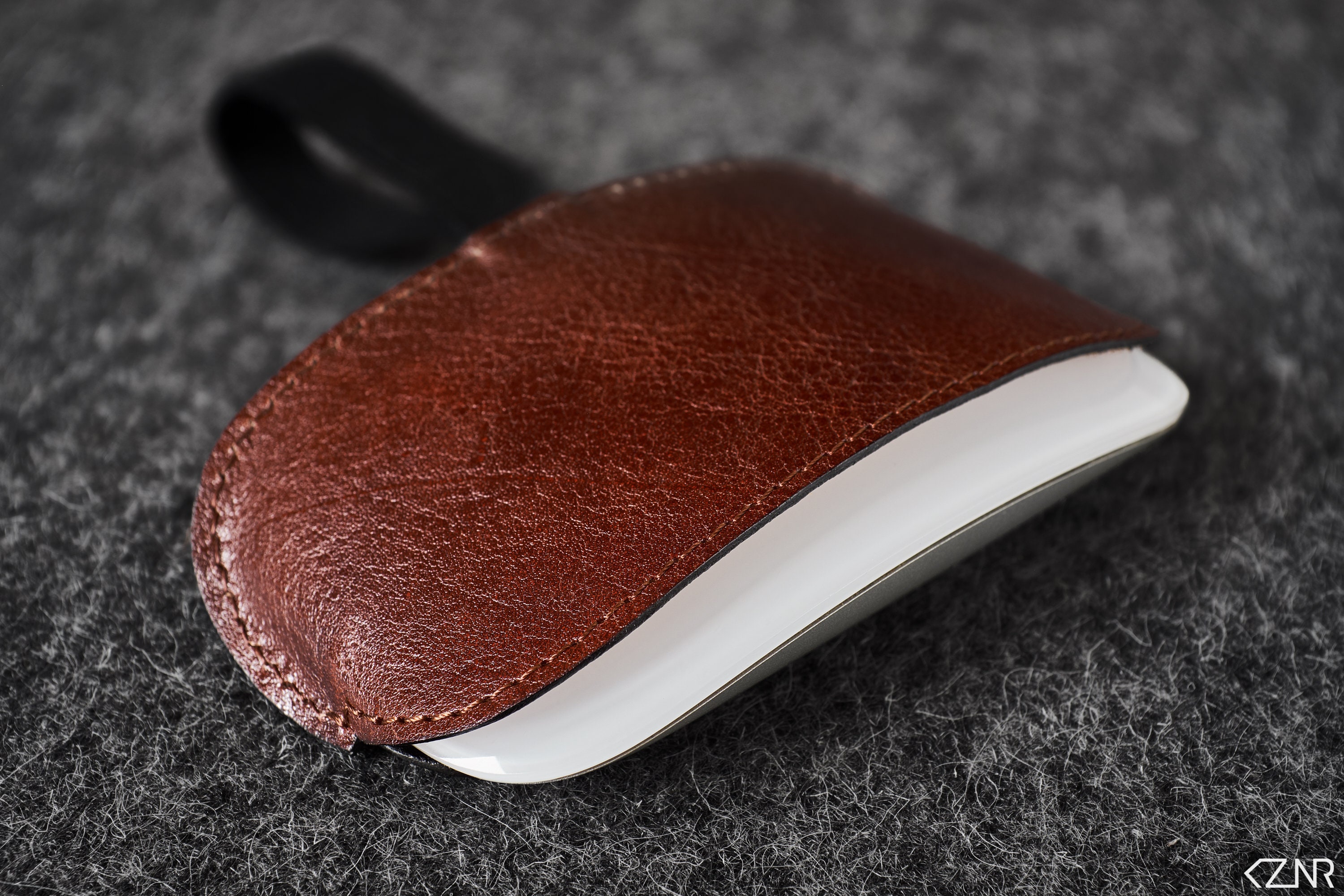 Leather Apple Magic Mouse Case Hand-stitched Chestnut Leather - Etsy