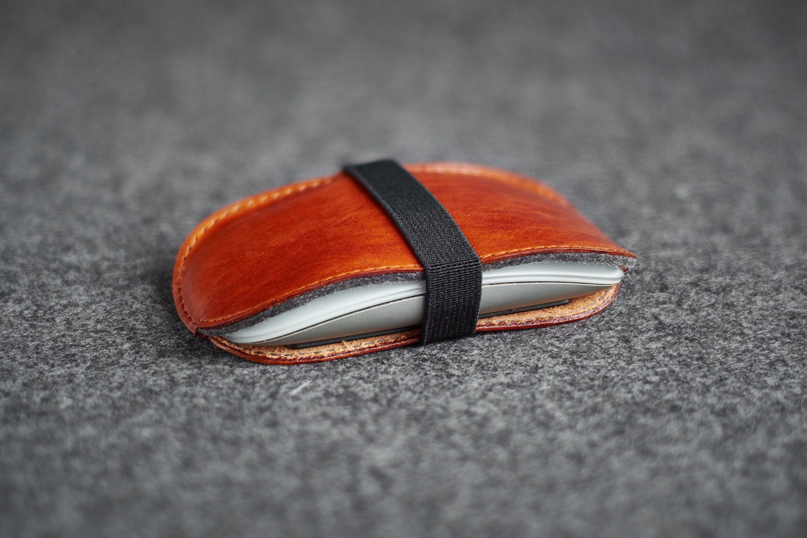 Leather Felt Apple Magic Mouse Case Hand-made Dyed - Etsy