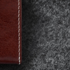 Hand-stitched Leather Wallet - Etsy