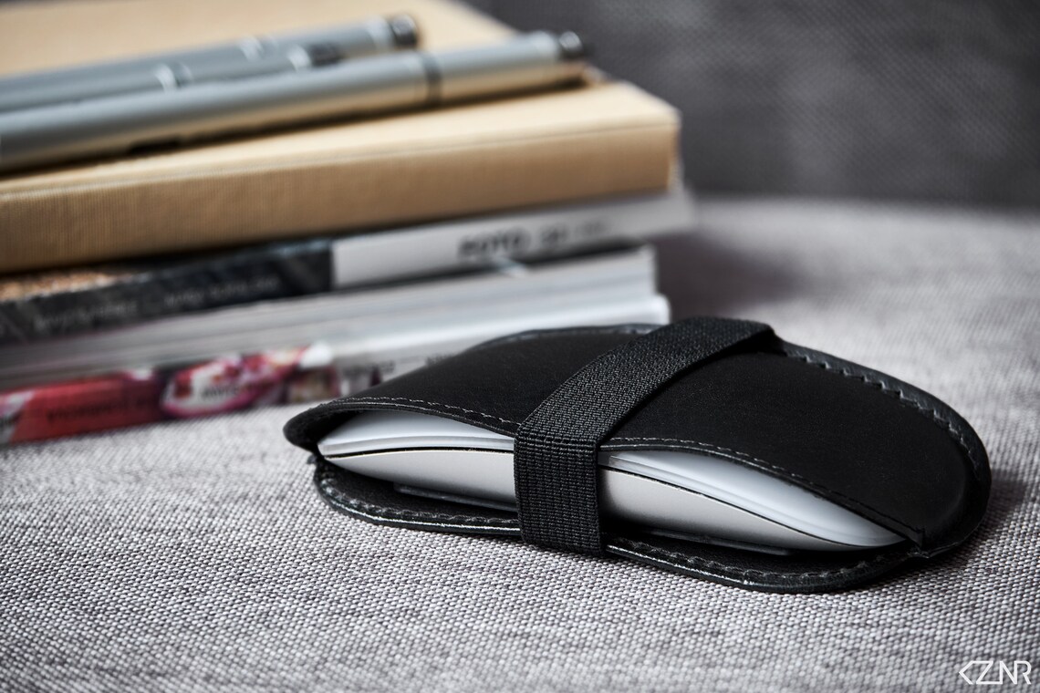 Leather Apple Magic Mouse Case Hand-made Black Leather - Etsy