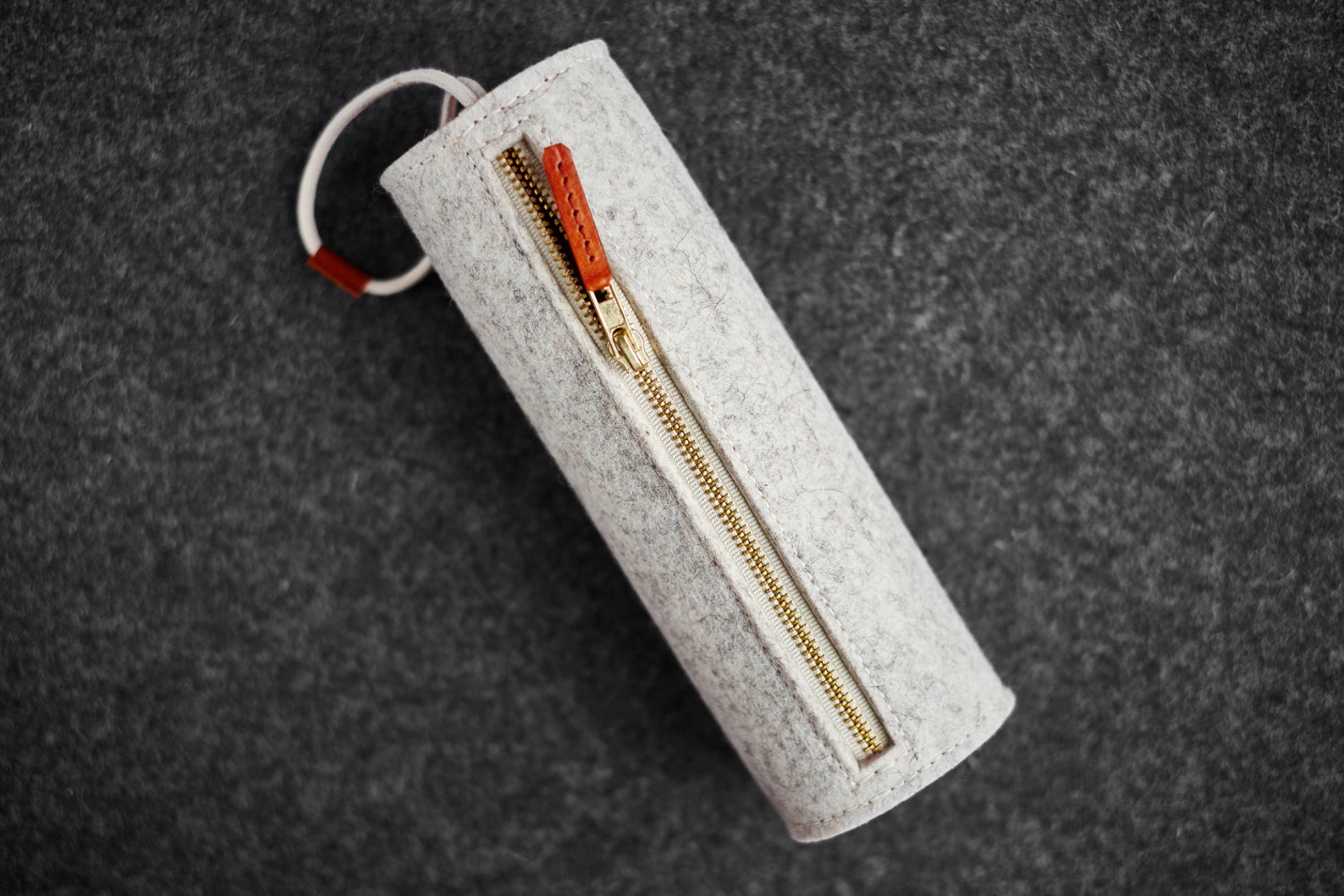 Felt Leather Pen Pencil Case Pouch Holder Hand Made KZNR | Etsy