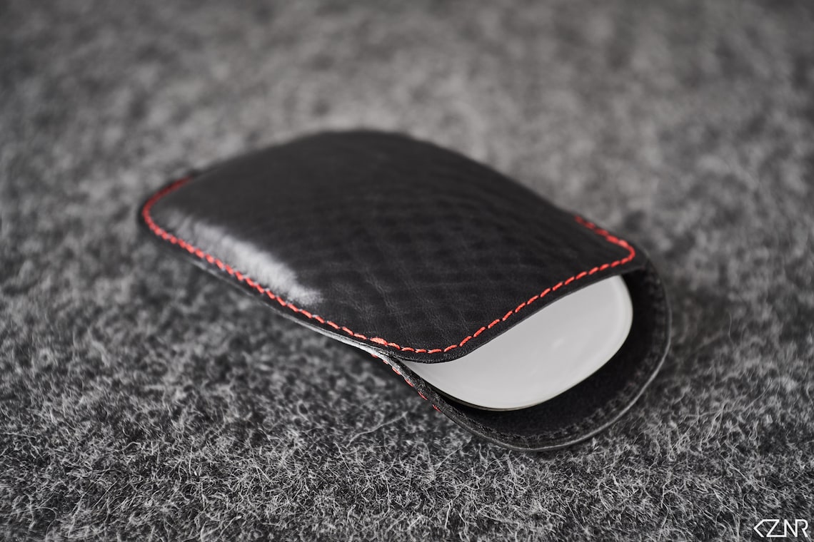 Leather Apple Magic Mouse Case Hand-made - Etsy