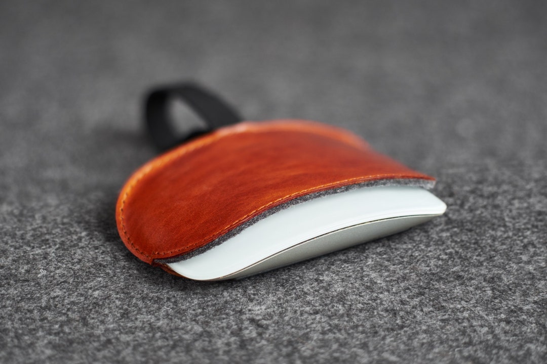 Leather Felt Apple Magic Mouse Case Hand-made Dyed - Etsy
