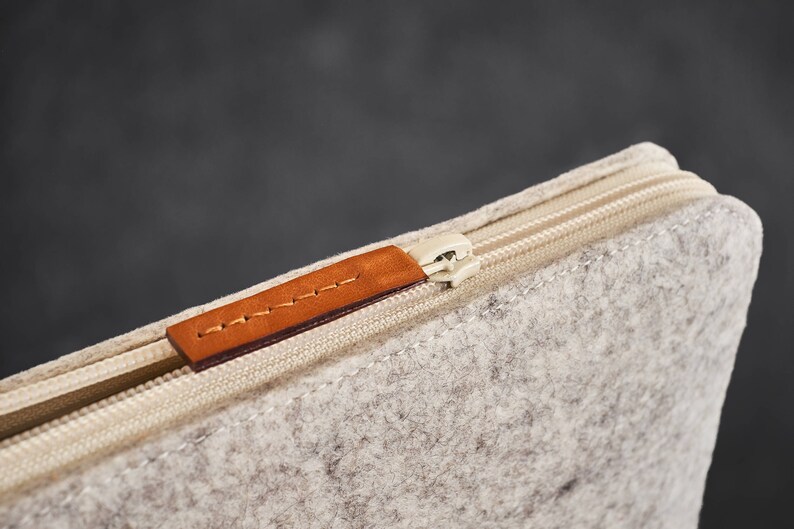 Laptop Felt and Leather Folio W/handle Hand-made - Etsy