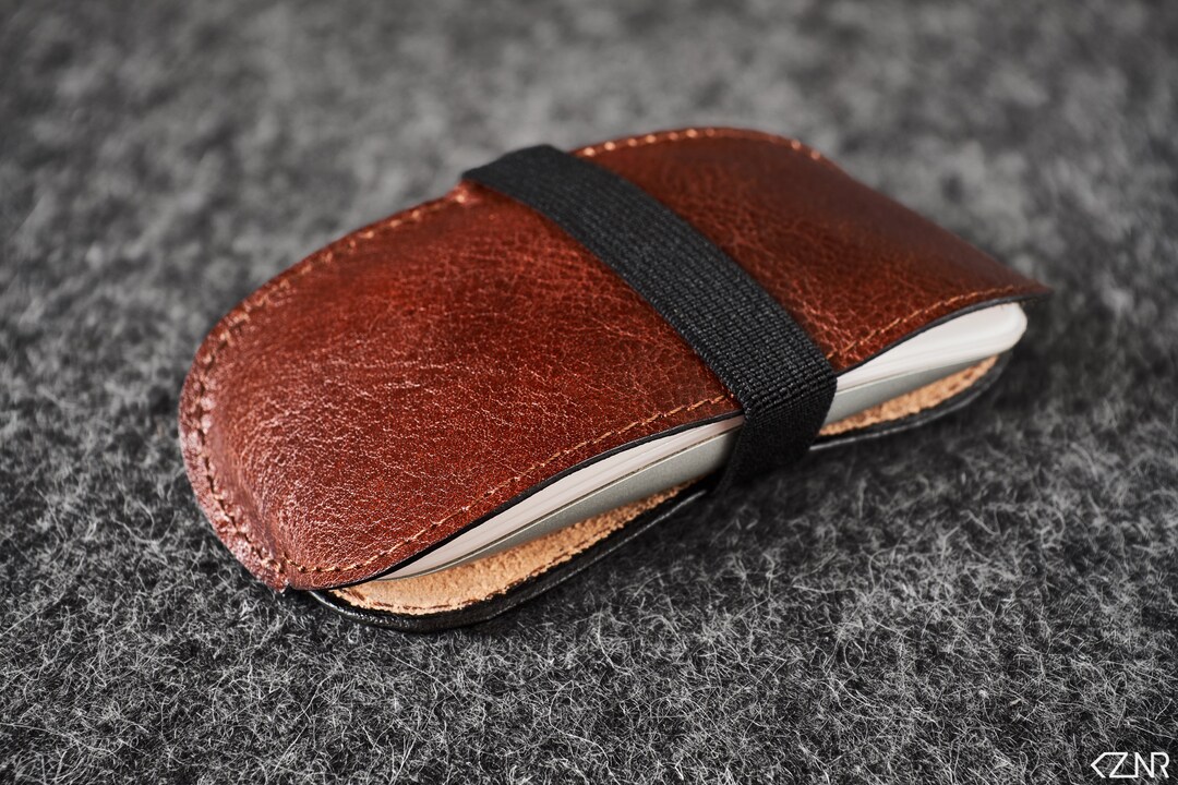 Leather Apple Magic Mouse Case Hand-stitched Chestnut Leather - Etsy