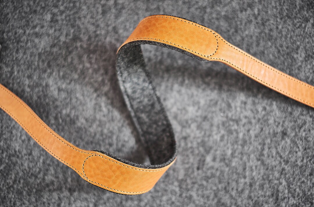 Leather Felt Camera DSLR Mirrorless Canon Nikon Fujifilm Sony Strap ...