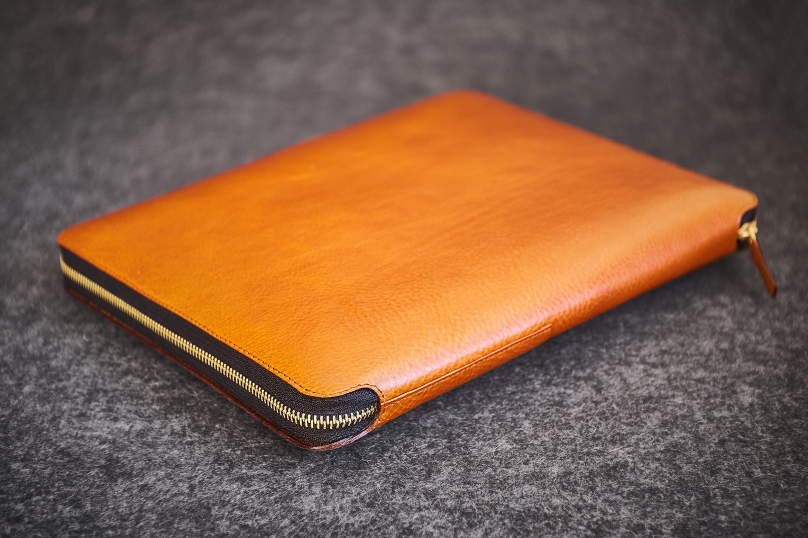 Leather Felt Travel Folio Organizer Portfolio Case Documents - Etsy