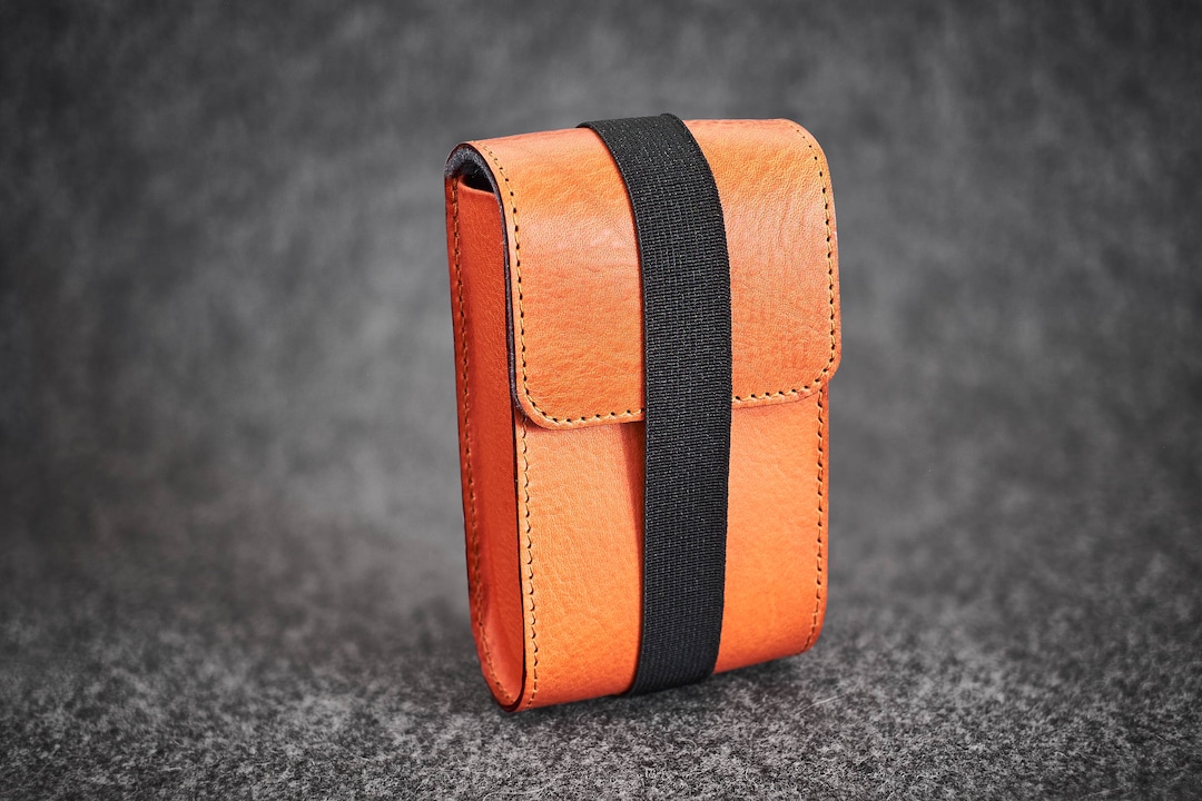 Leather Felt Camera Case Box Bag Purse Hand Made Contax T2 Ricoh Nikon ...