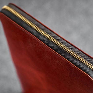 Leather Felt Folio iPad Mini Travel Case Hand-made - Etsy