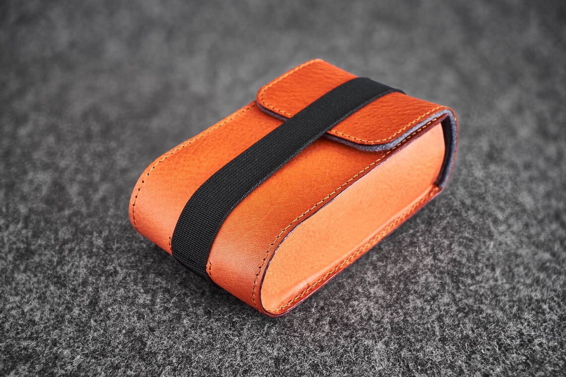 Leather Felt Camera Case Box Bag Purse Hand Made Contax T2 Ricoh Nikon ...