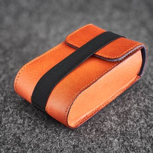 Leather Felt Camera Case Box Bag Purse Hand Made Contax T2 Ricoh Nikon ...