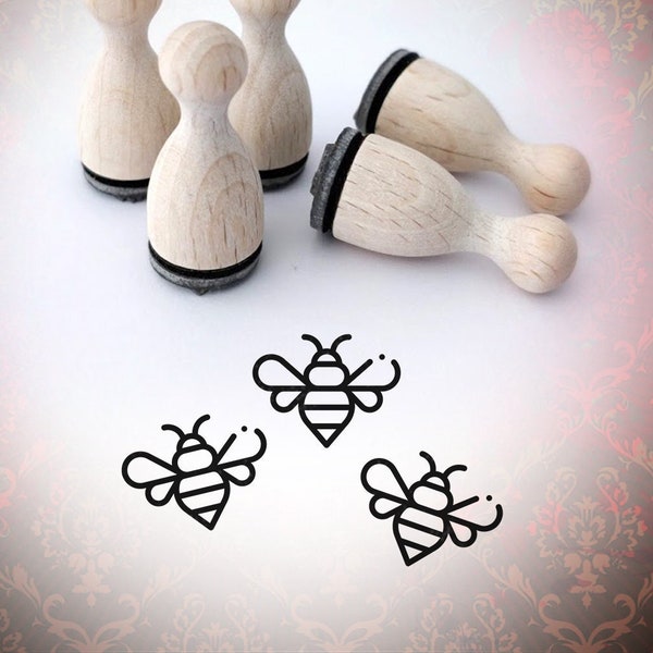 Bee Rubber Stamp - Etsy