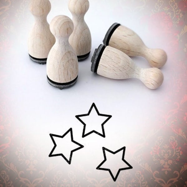 Star Rubber Stamp - Etsy UK