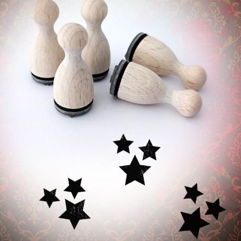 Star Rubber Stamp - Etsy UK