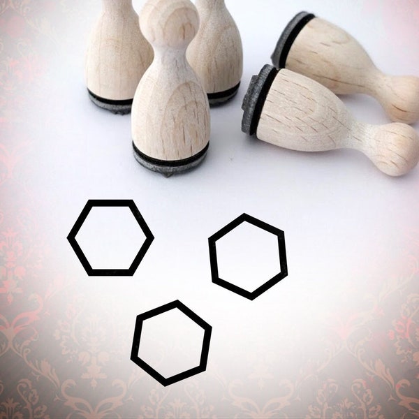 Hexagon Stamp - Etsy