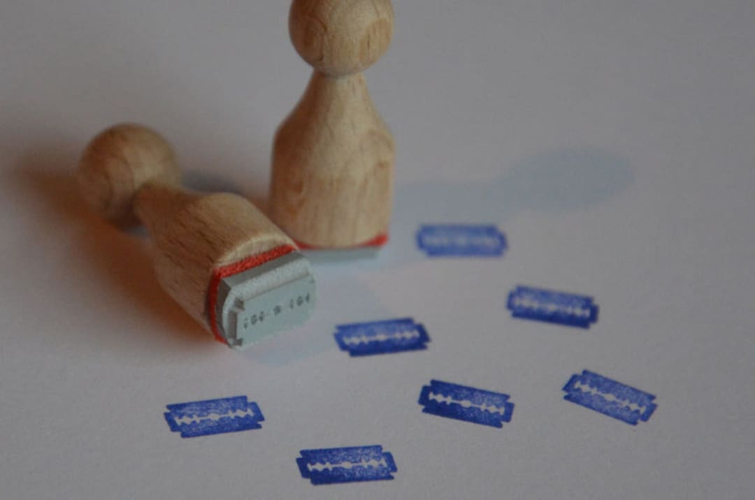 Razor Blade Mini Stamp - Etsy