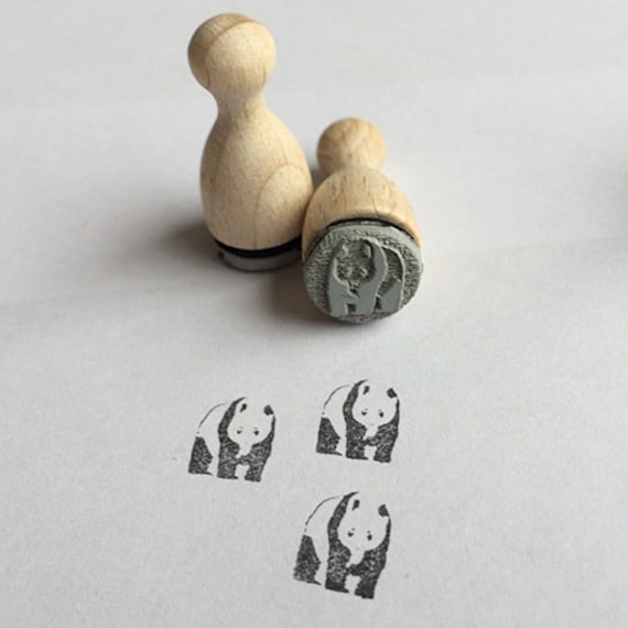 Panda Panda E2 Mini Stamp Mini-stamp | Etsy