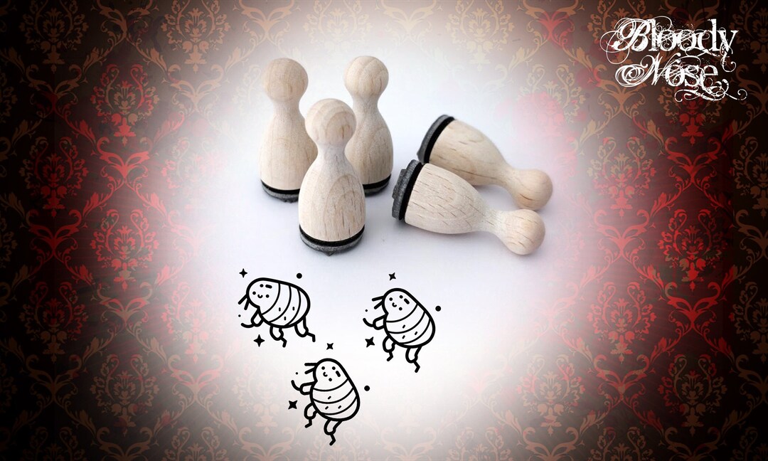 Flea Insects Ministamp - Etsy
