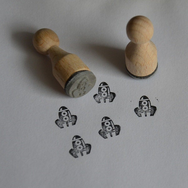 Rocket Stamp - Etsy
