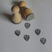 Strawberry Rubber Stamp From Oldislandstamps - Etsy