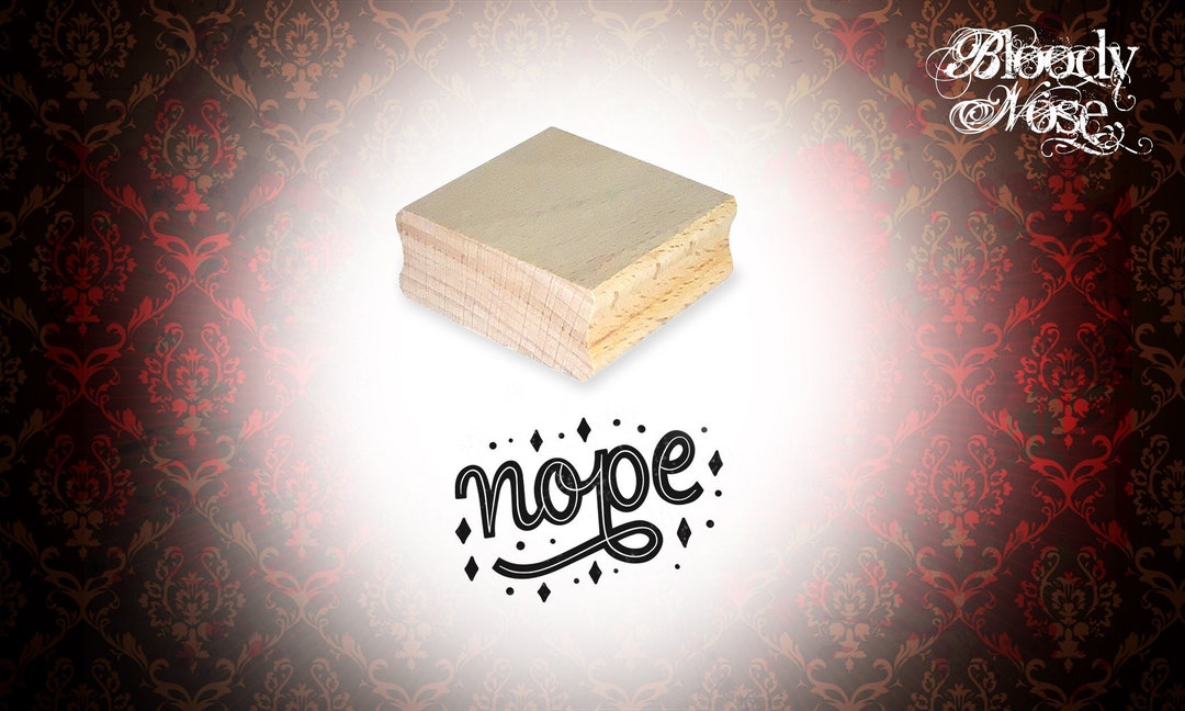 NOPE Lettering Stamp - Etsy