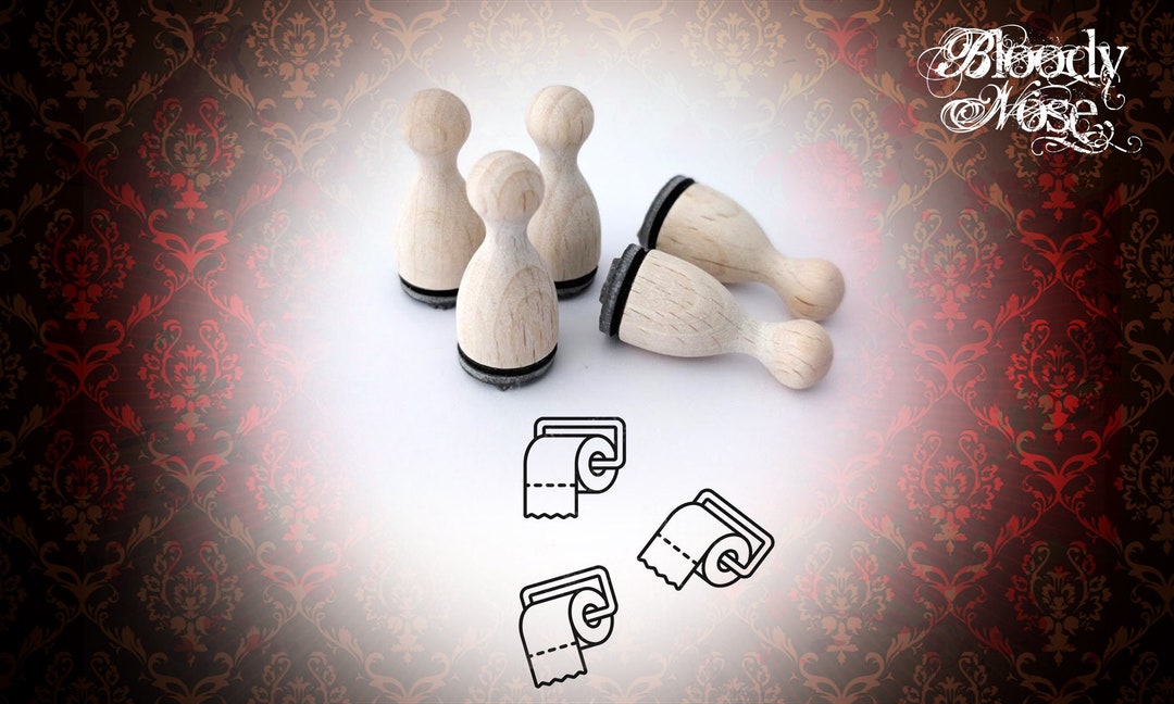 Ministamp Bathroom Toilet Paper Stamp - Etsy