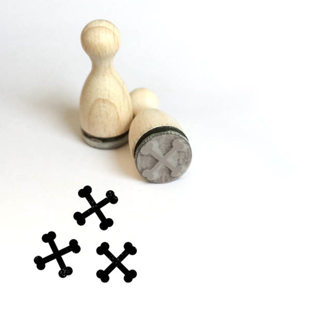 Mini Stamp Crossed Bones - Etsy