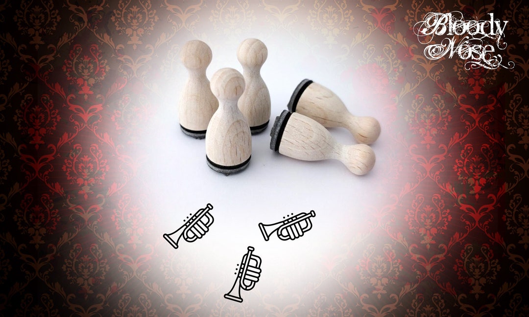 Mini Stamp Trumpet Music - Etsy UK