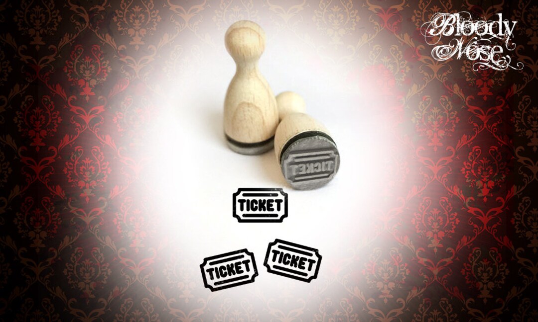 Ministempel Eintrittskarte Ticket - Etsy.de