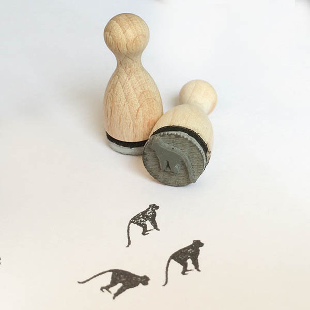 Monkey Mini Stamp Mini Stamp - Etsy