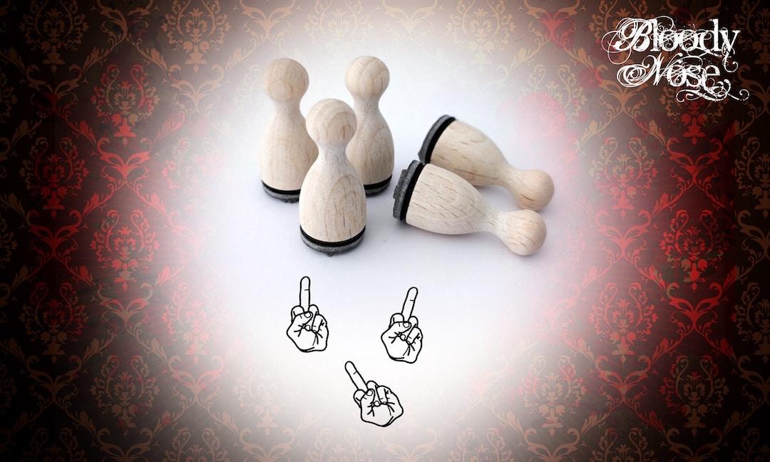 Mini Stamp the Middle Finger - Etsy
