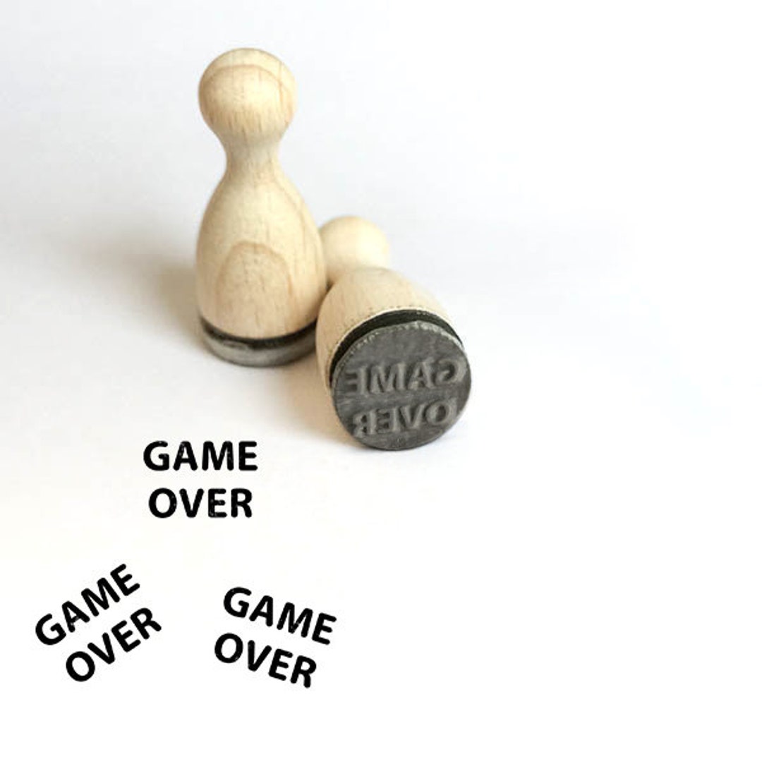Mini Stamp Game Over - Etsy