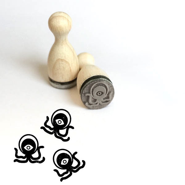 Mini Stamp Alien Tentacle Monster | Etsy