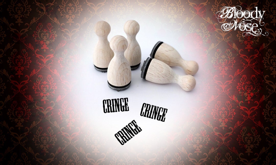 CRINGE Word Mini Stamp Youth - Etsy