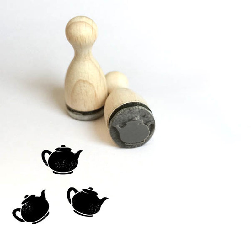 Teapot Rubber Stamp - Etsy