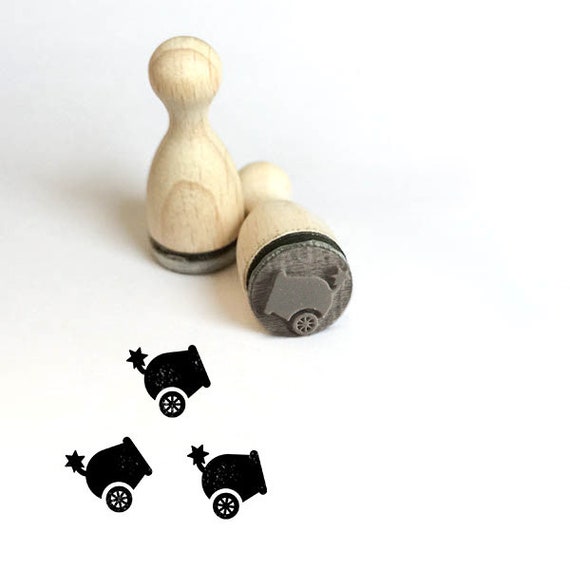 Mini Stamp Oldschool Cannon - Etsy