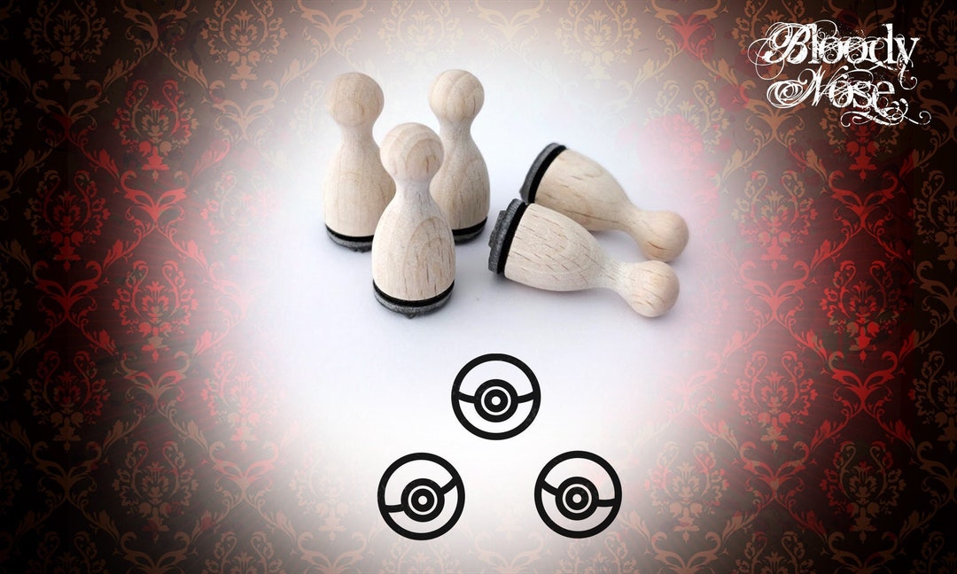 Mini Stamp Pokeball - Etsy