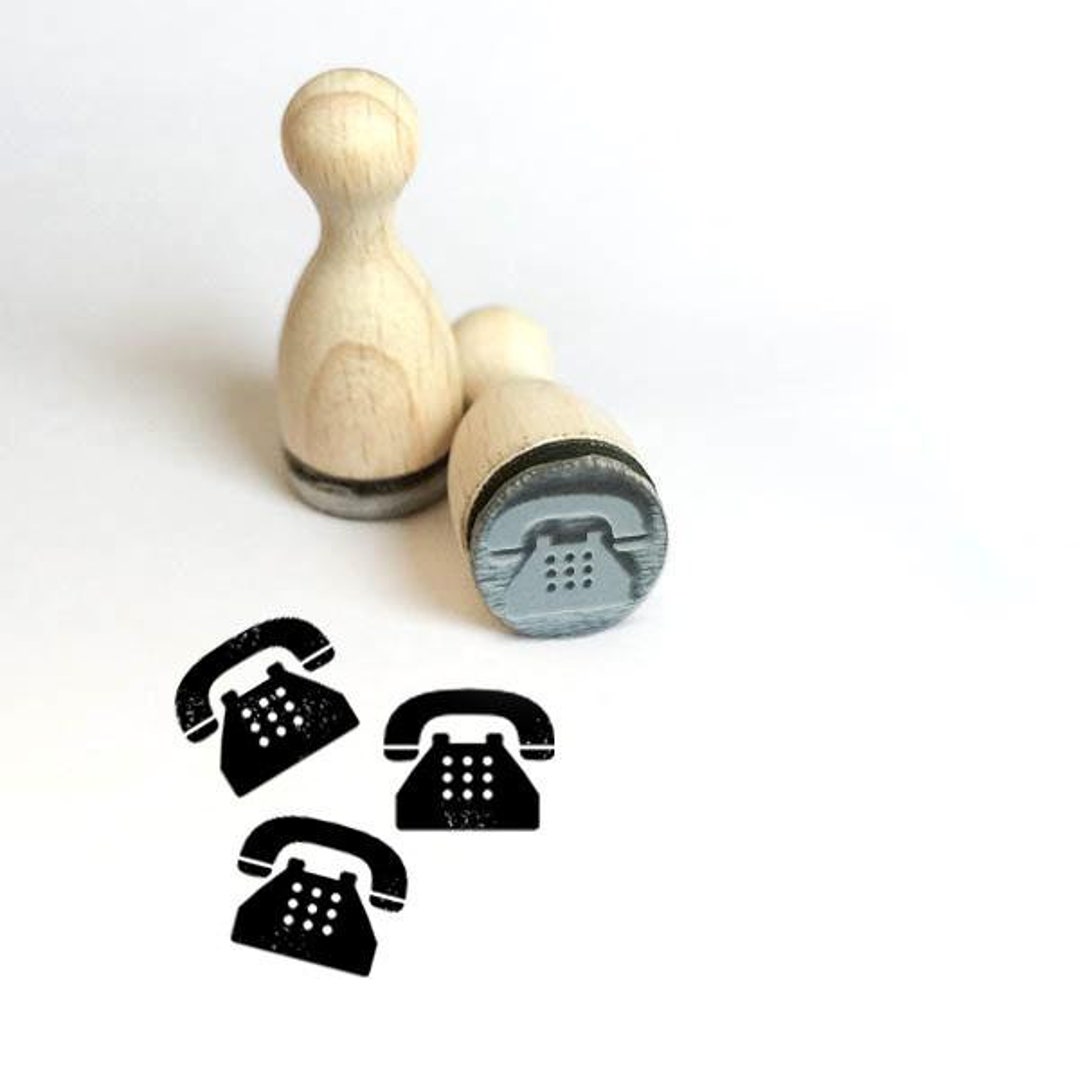 Oldschool Phone Mini Stamp - Etsy