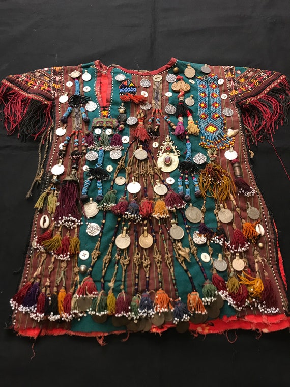 Turkmen Kids clothes Kuchi ethnic baby dress costume… - Gem