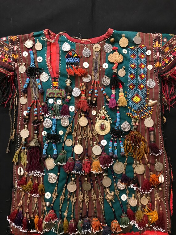 Turkmen Kids clothes Kuchi ethnic baby dress costume… - Gem