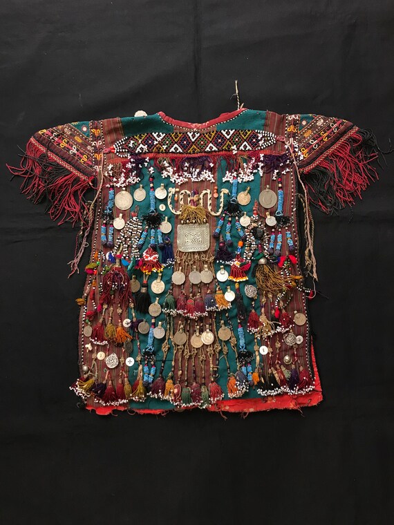 Turkmen Kids clothes Kuchi ethnic baby dress costume… - Gem