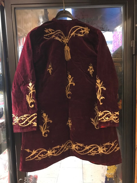 Antique ottoman jacket, silver thread embroidery jack… - Gem