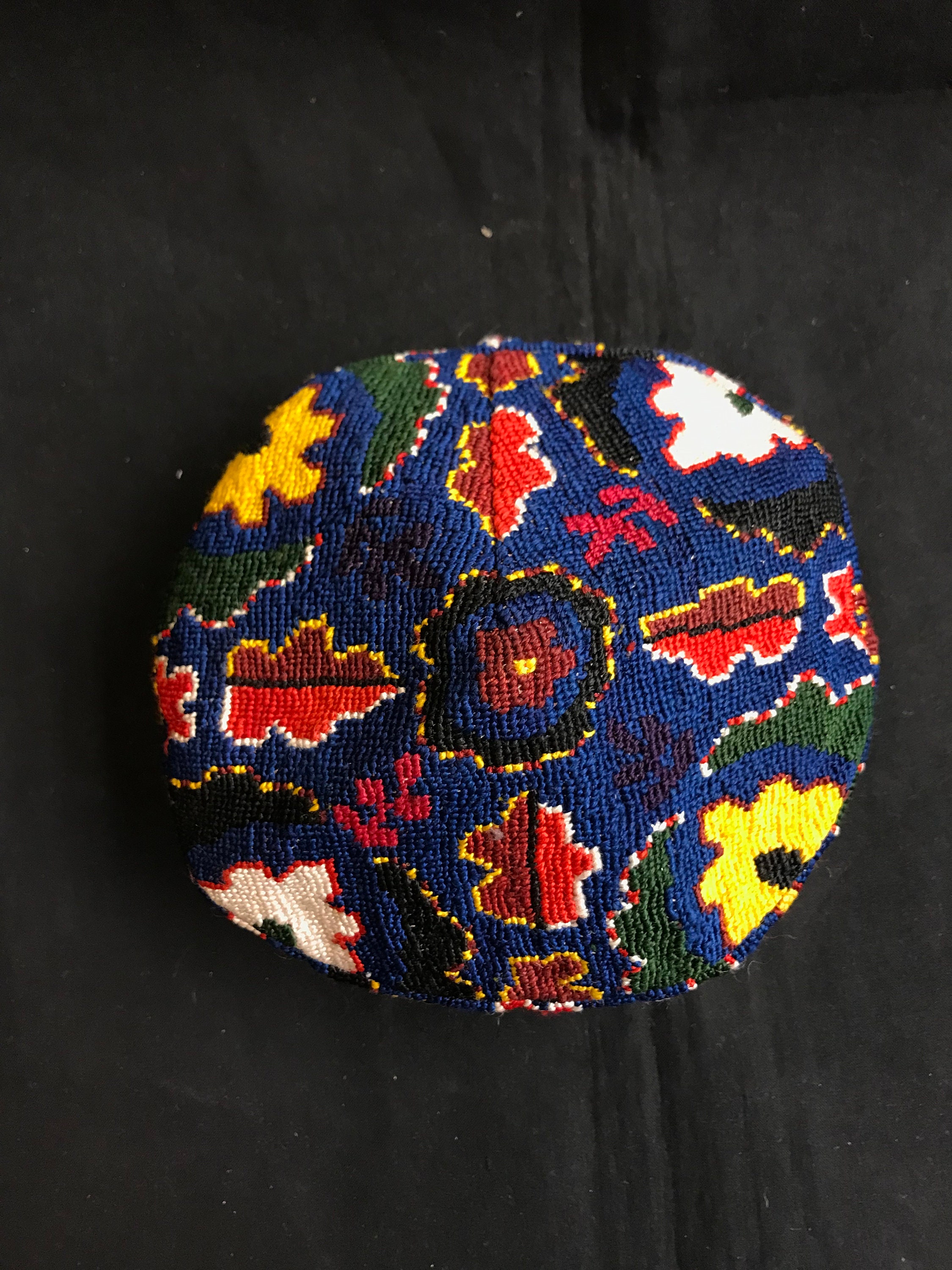 Uzbek Hat Central Asian Hat Cap Vintage Hat Hand Embroidery Hat Ethnic ...