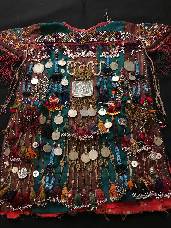 Turkmen Kids clothes Kuchi ethnic baby dress costume… - Gem