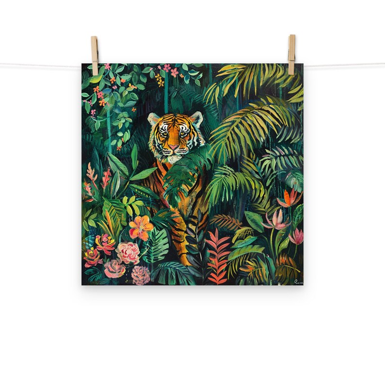 Tiger Poster Jungle Poster Modern Wall Art Gallery Gauguin 2nd - Etsy