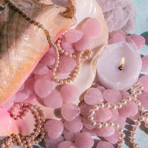 Heart Rose Quartz Crystal - Pink Crystal Heart - Crystal Heart Stone ...