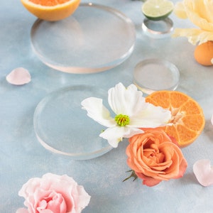 Round Acrylic Styling Blocks - Wedding Flat Lay Kit - Modern Display ...