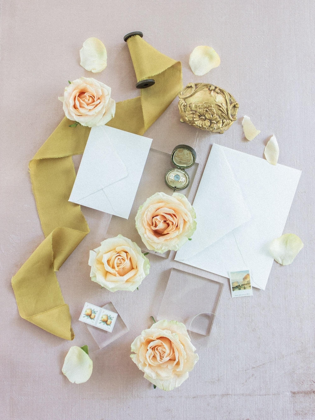 Styling Kit for Wedding Flat Lay - Acrylic Styling Blocks - Invitation ...